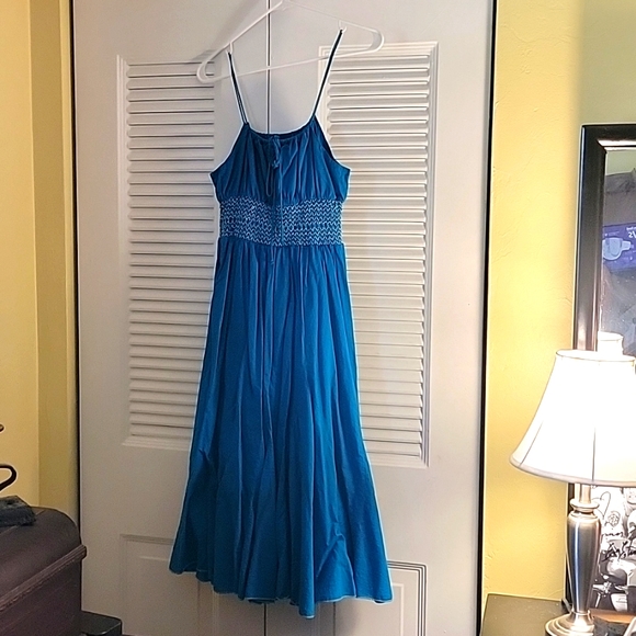 Advance Apparels | Dresses | Festive Turquoise Blue Sundress | Poshmark